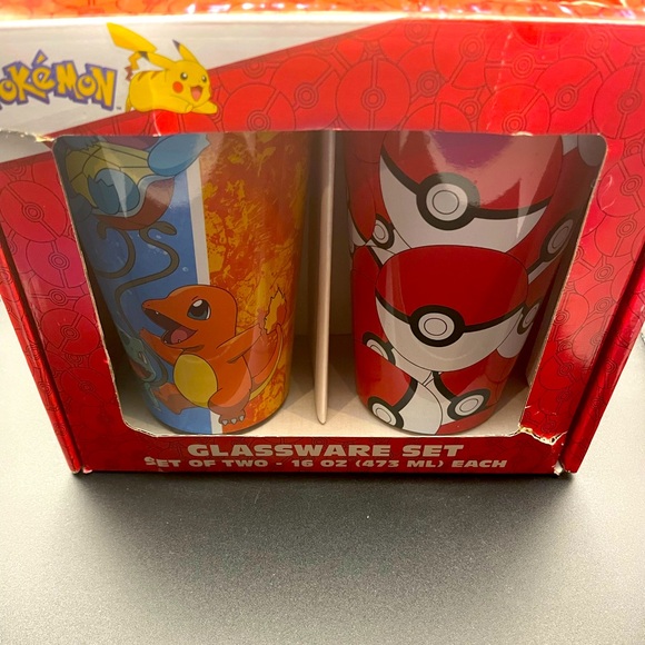 Pokemon | Kitchen | Pokemon Glassware Set | Poshmark